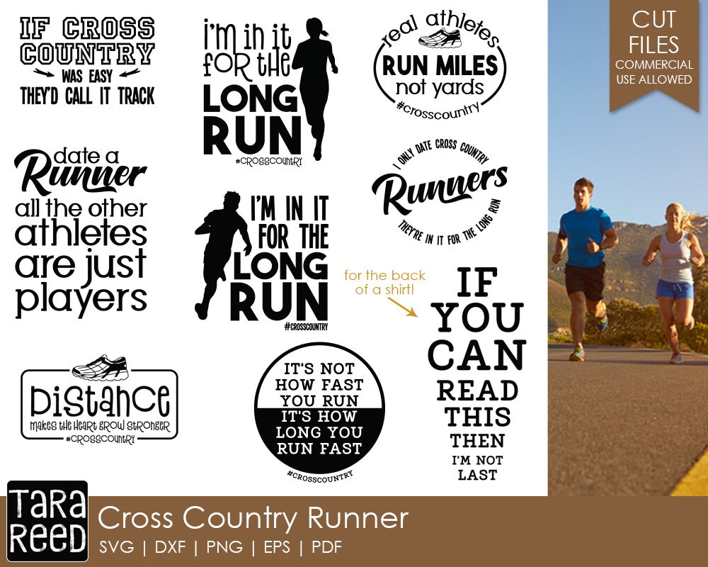 Cross Country Runner Running SVG and Cut Files for Crafters | Etsy
