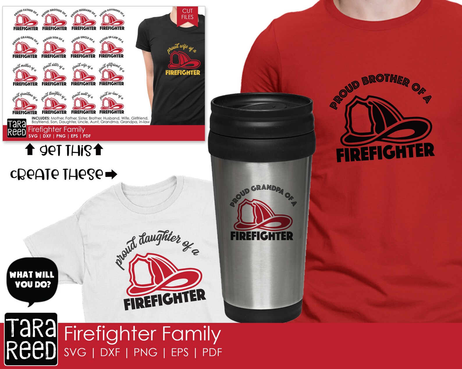 Firefighter Family Firefighter SVG and Cut Files for - Etsy