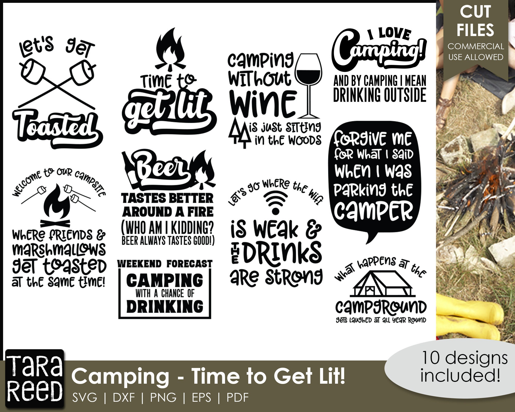 Camping Svg Files For Cricut Or Silhouette Funny Camping Etsy