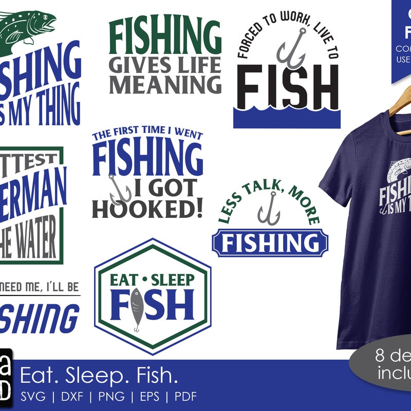 Eat Sleep Fish - Etsy