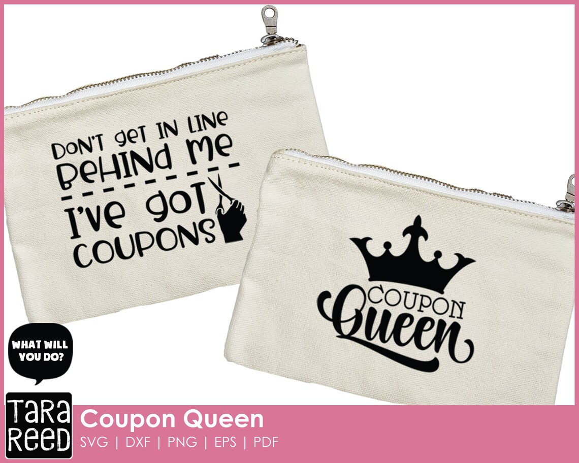 Coupon Queen - Couponing SVG and Cut Files for Crafters - Etsy