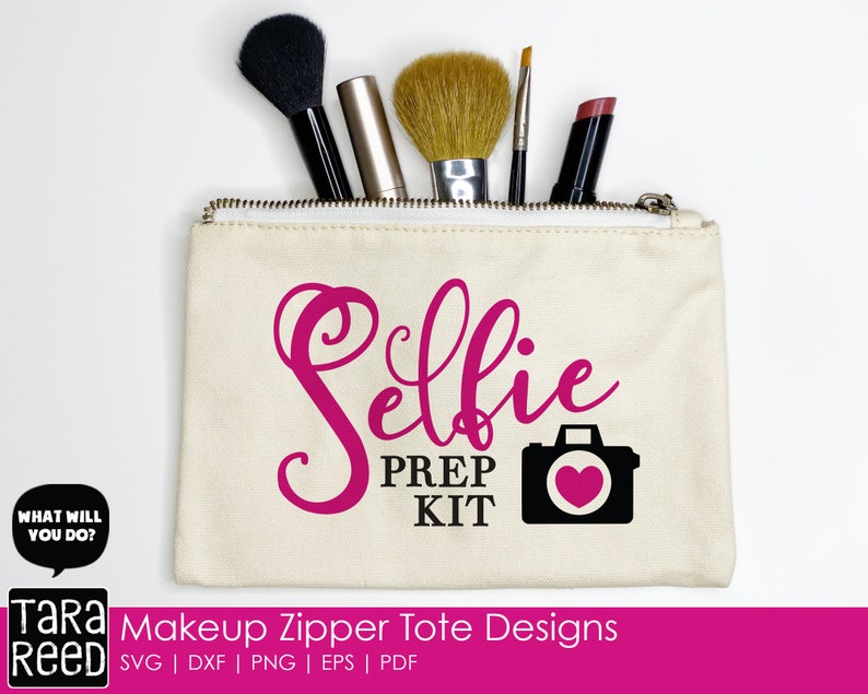 12 Makeup SVG and Cut Files for Zipper Cosmetic Bags - Etsy