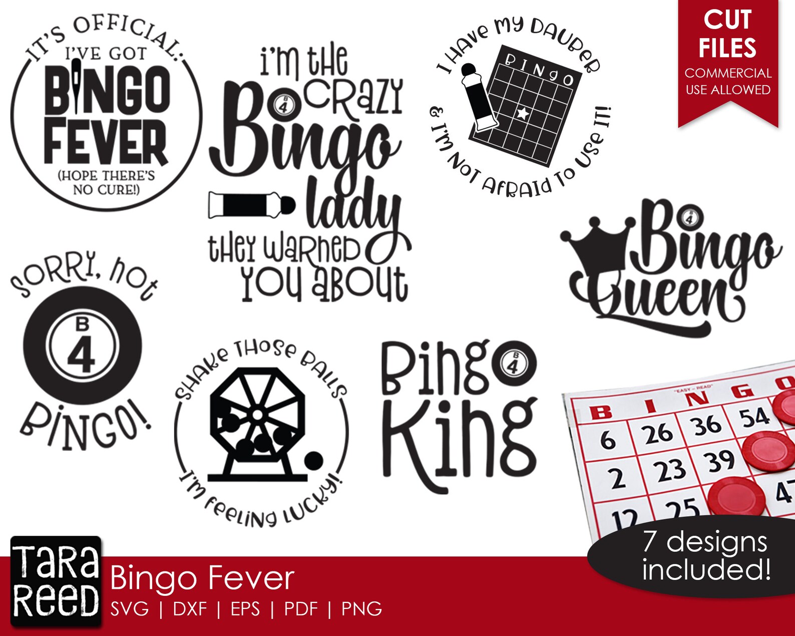 Bingo MEGA Bundle Bingo SVG and Cut Files for Crafters - Etsy