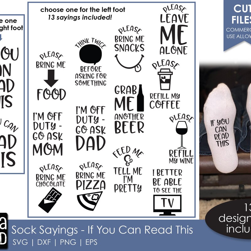 Socks With Sayings - Etsy