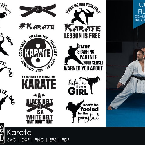 Karate SVG and Cut Files for Crafters - Etsy