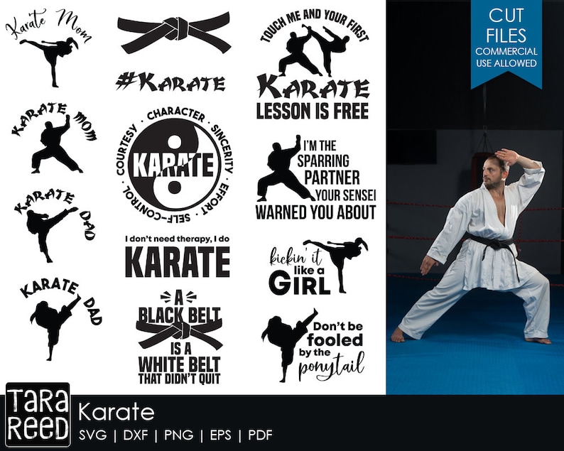 Karate SVG and Cut Files for Crafters - Etsy