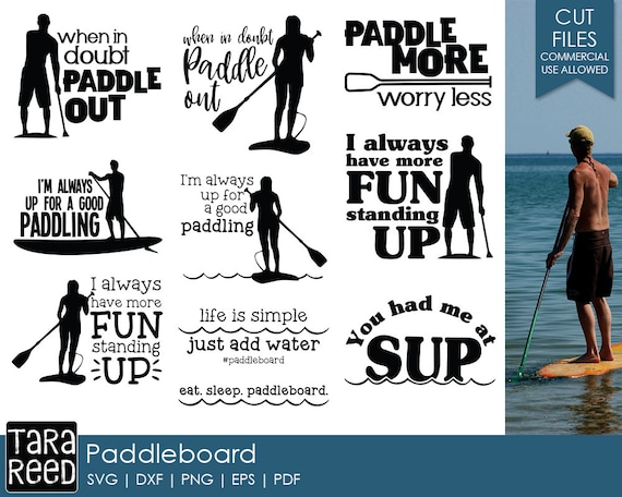 Paddleboard SVG and Cut Files for Crafters | Etsy UK