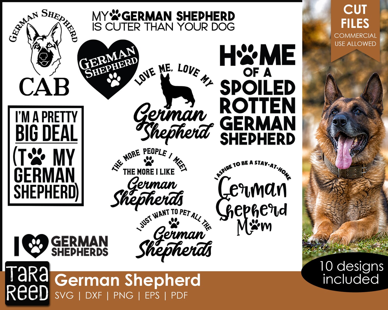 German Shepherd SVG and Cut Files for Crafters - Etsy