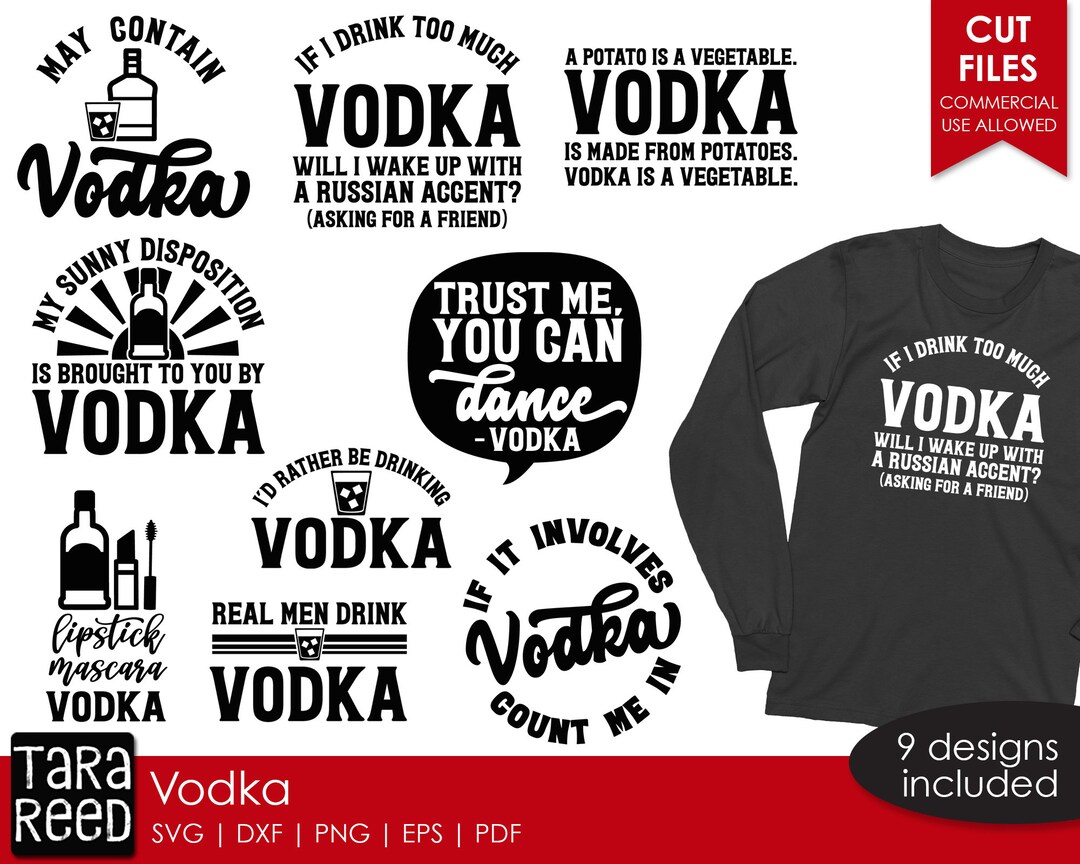 Vodka Cocktail SVG and Cut Files for Crafters - Etsy