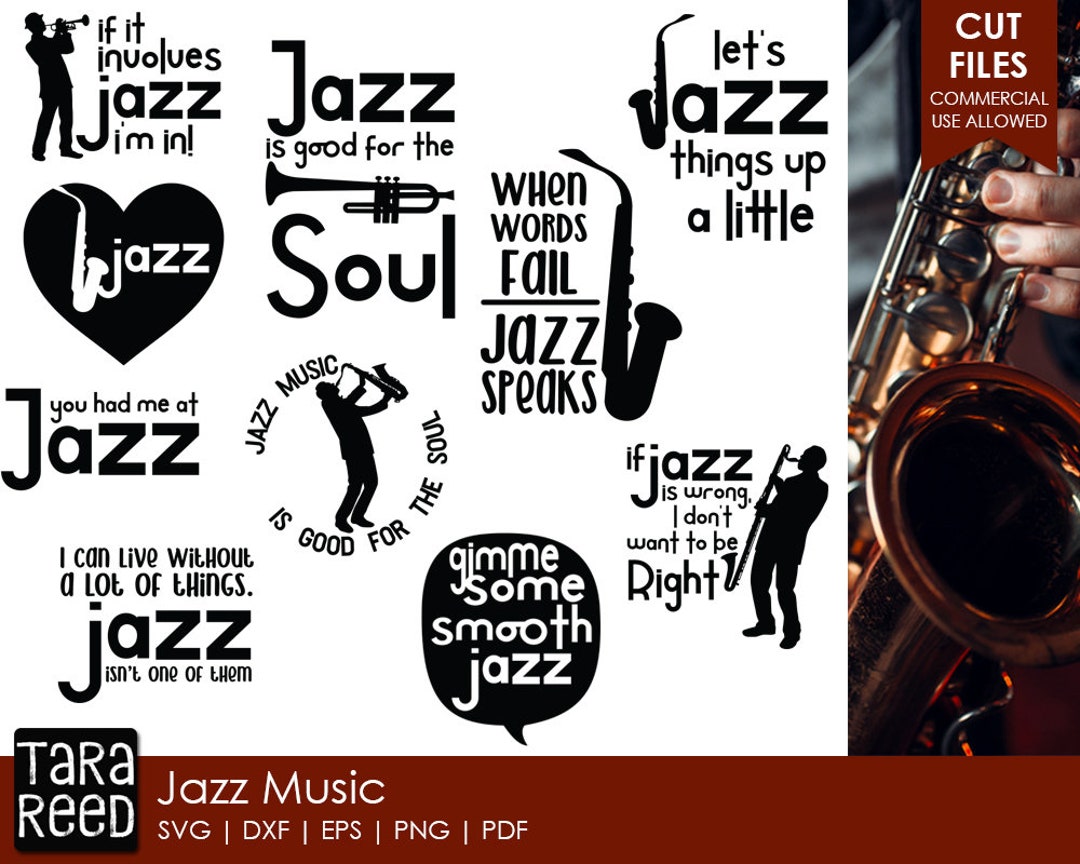 Jazz SVG and Cut Files for Crafters - Etsy