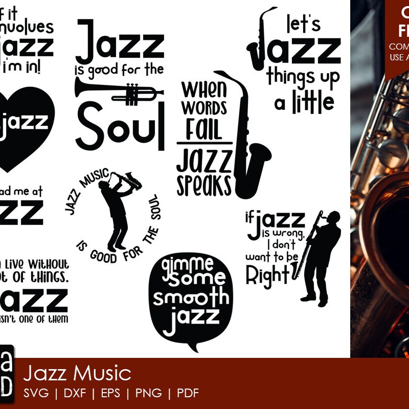 Jazz Svg - Etsy