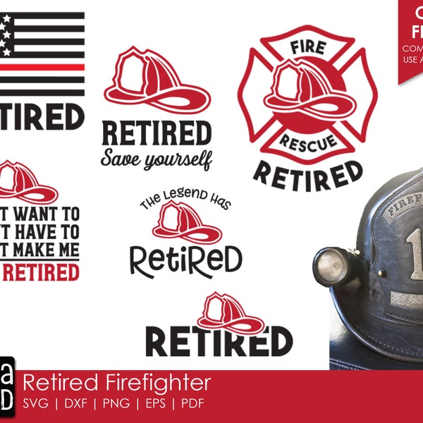 Retired Firefighter - Etsy