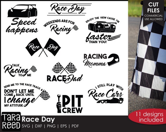 Car Race Day Quotes Racing SVG Bundle, Racing Svg, Racing Sayings Svg,