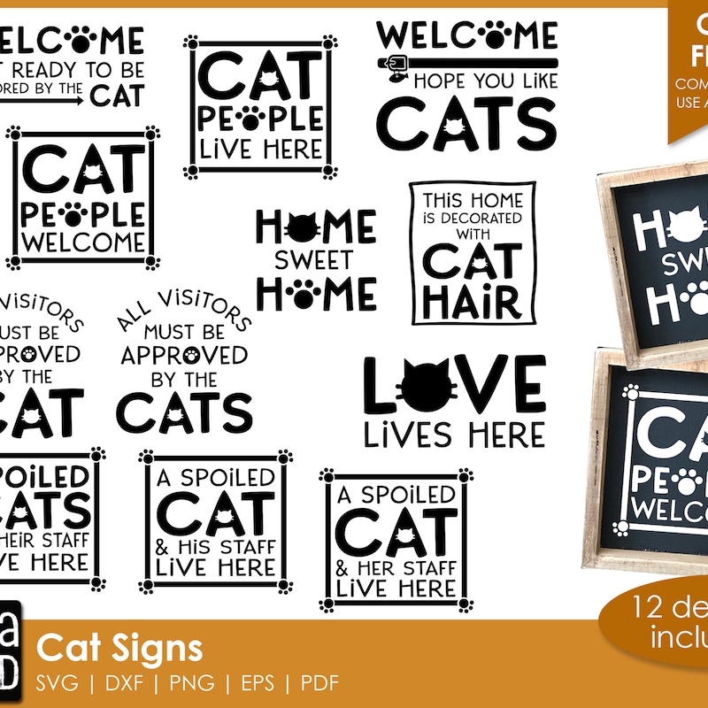 Cat Signs - Etsy