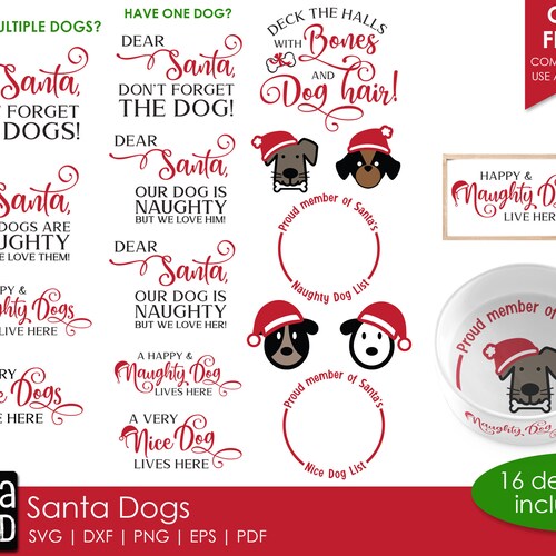 Dog Christmas Tree Dog SVG and Cut Files for Crafters | Etsy