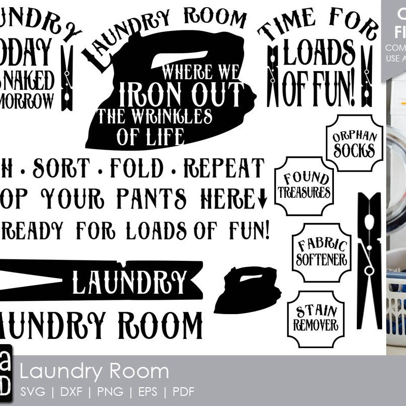 Laundry Room Svg - Etsy