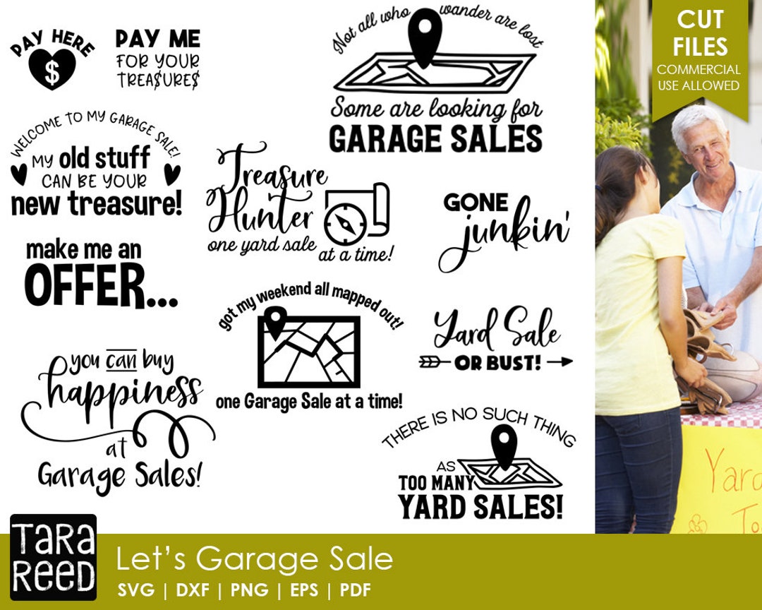 Garage Sale SVG and Cut Files for Crafters - Etsy