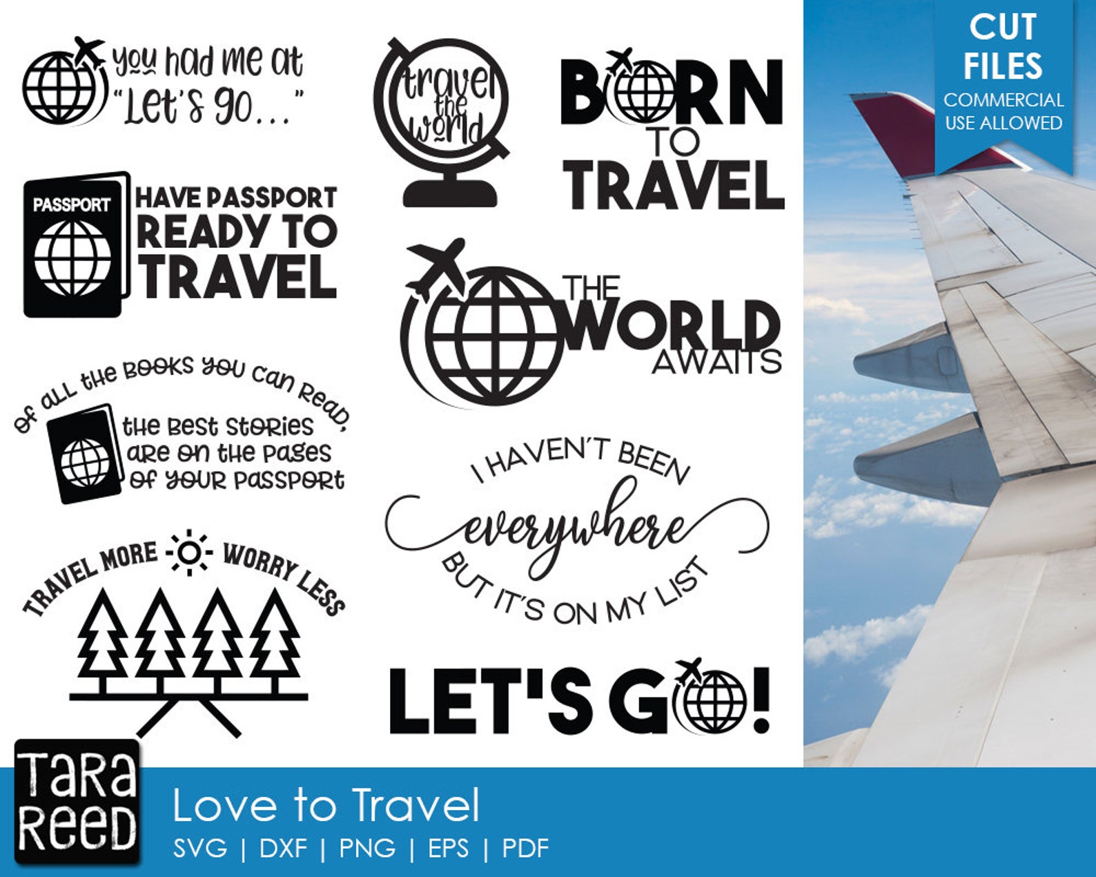 Love to Travel - Travel SVG and Cut Files for Crafters - Etsy