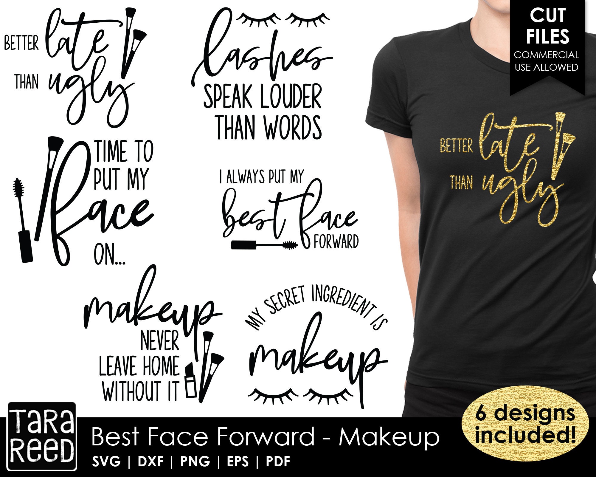 Best Face Forward Makeup SVG and Cut Files for Crafters | Etsy