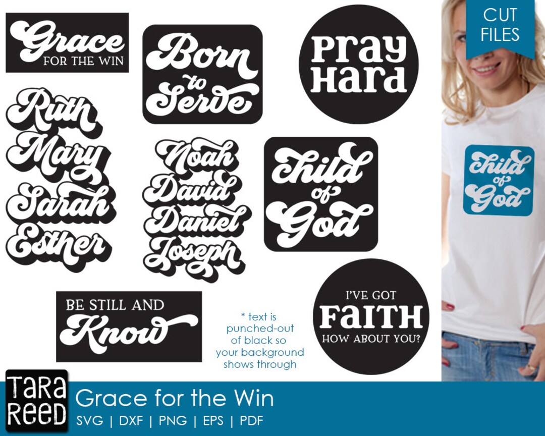 Grace for the Win Christian SVG and Cut Files for Crafters - Etsy