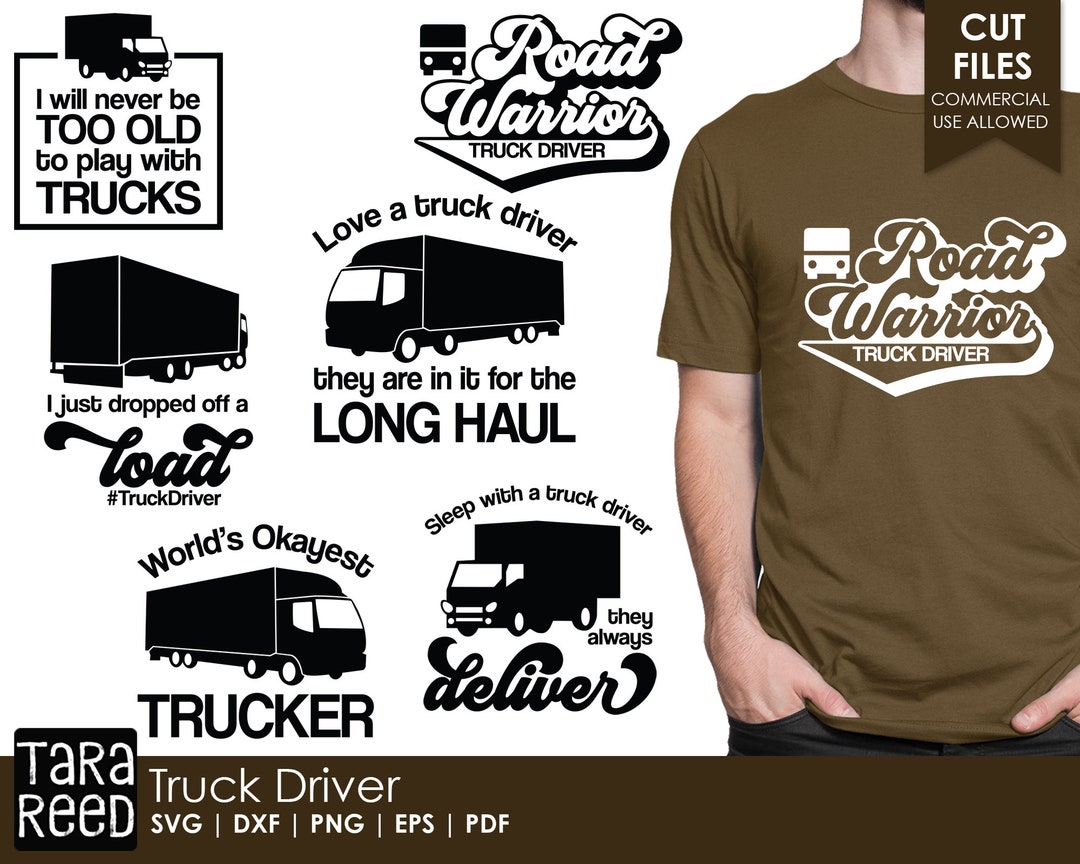 Truck Driver SVG and Cut Files for Crafters - Etsy