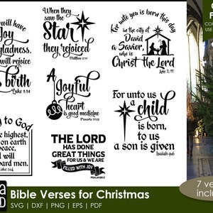 Bible Verses for Christmas - Christmas SVG and Cut Files for Crafters ...