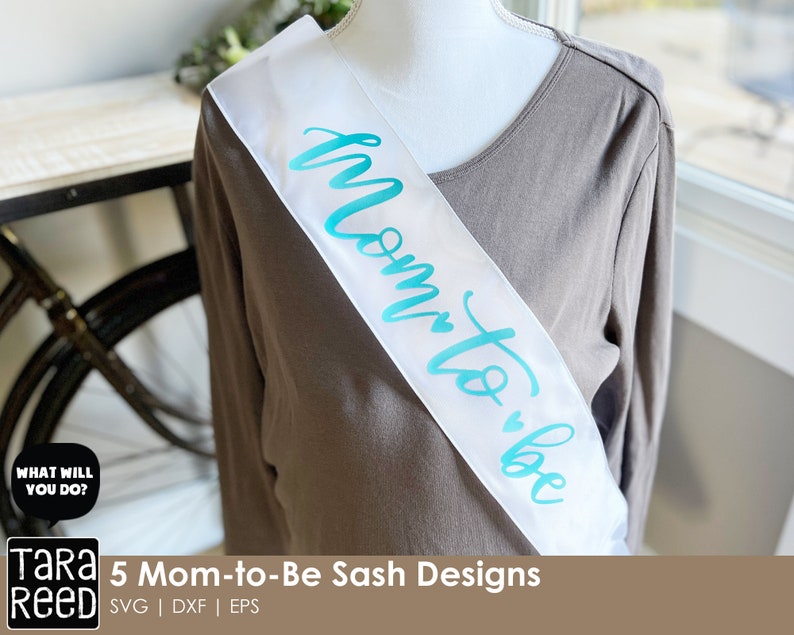 Mom to Be Sash SVG Files for Cricut or Silhouette Mom to Be - Etsy