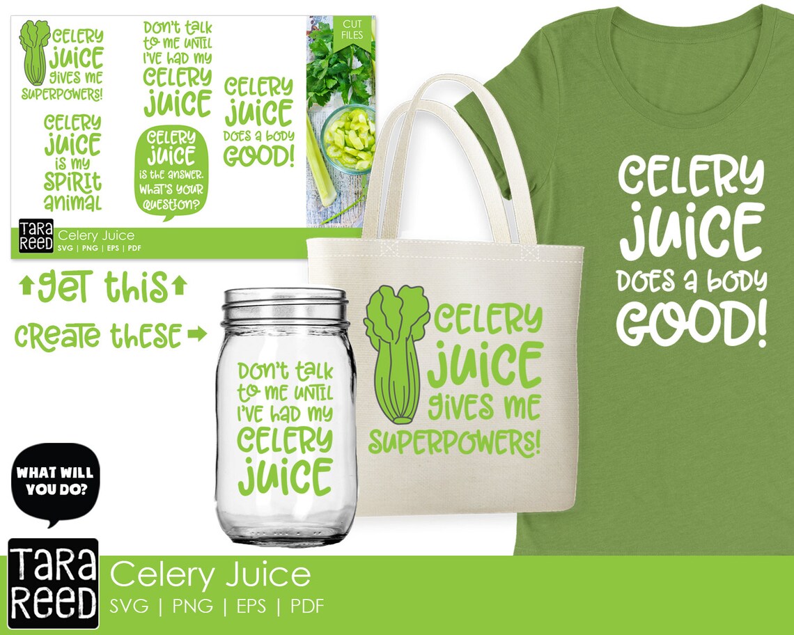 Celery Juice SVG and Cut Files for Crafters - Etsy