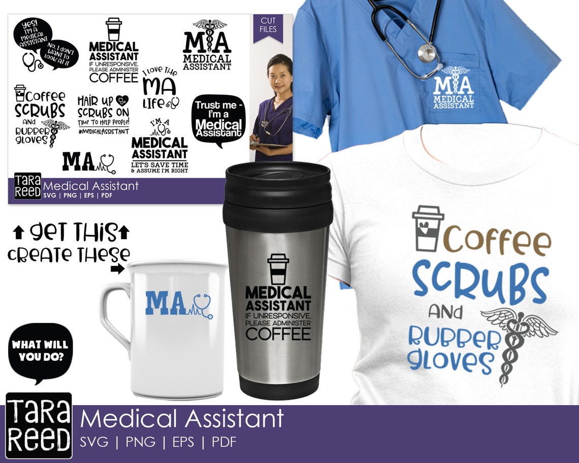 Medical Assistant SVG and Cut Files for Crafters - Etsy