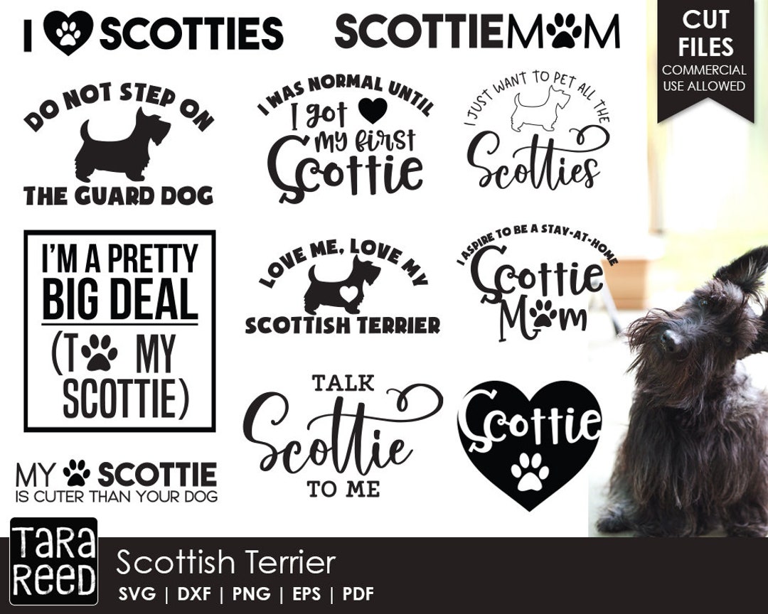 Scottish Terrier - Scottie SVG and Cut Files for Crafters - Etsy Canada