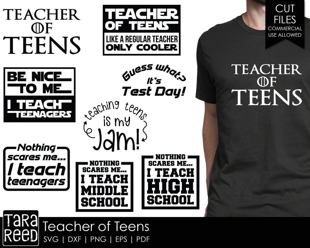Teacher of Teens - School SVG and Cut Files for Crafters - Etsy