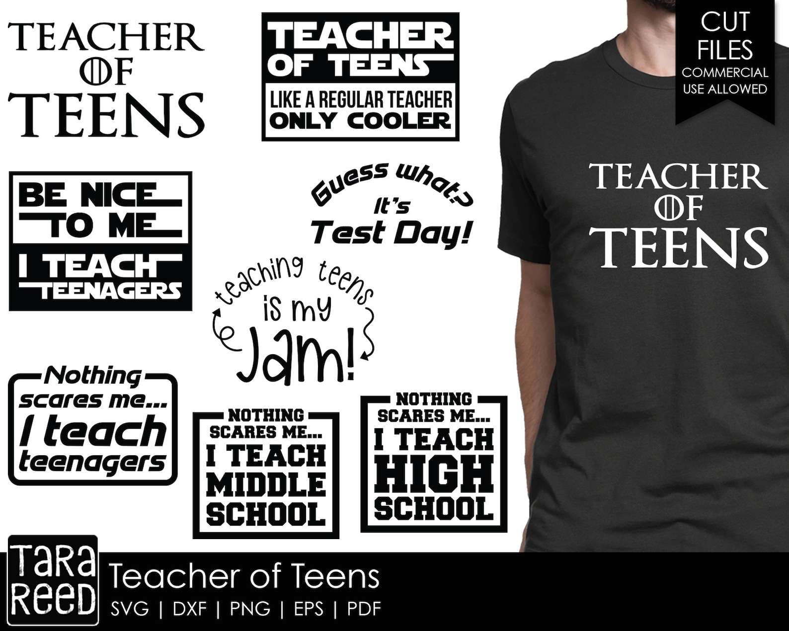 Teacher of Teens School SVG and Cut Files for Crafters - Etsy