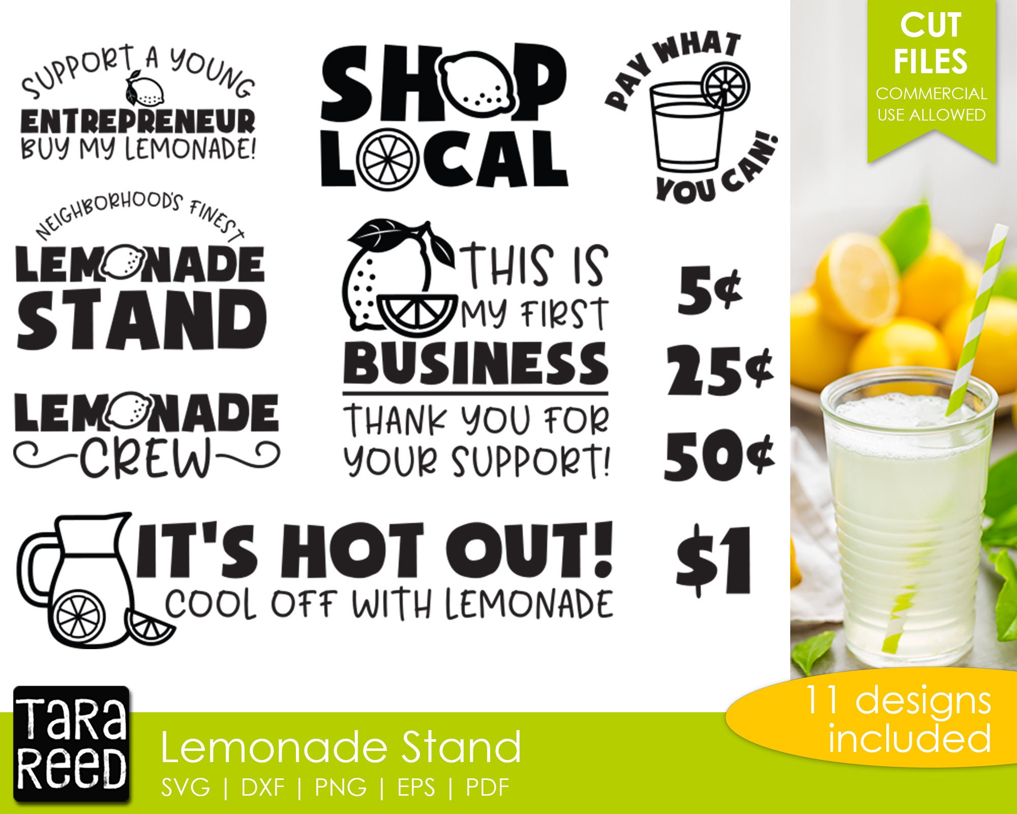 Lemonade Stand SVG and Cut Files for Crafters - Etsy