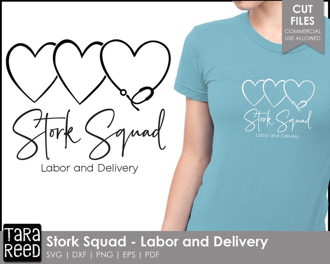 Stork Squad SVG for Cricut Labor & Delivery Quote for Crafters - Etsy
