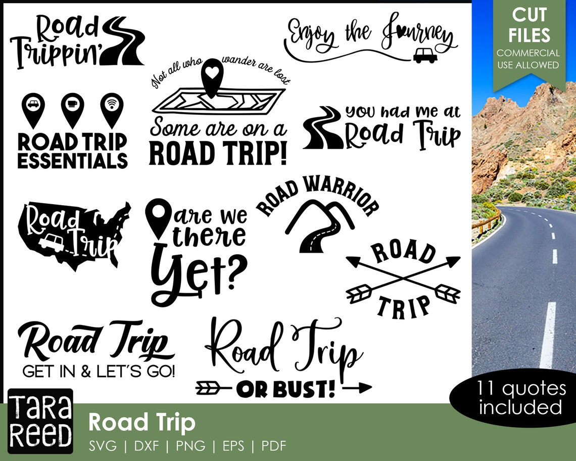 Road Trip SVG Files for Cricut or Silhouette Road Trip Tote - Etsy