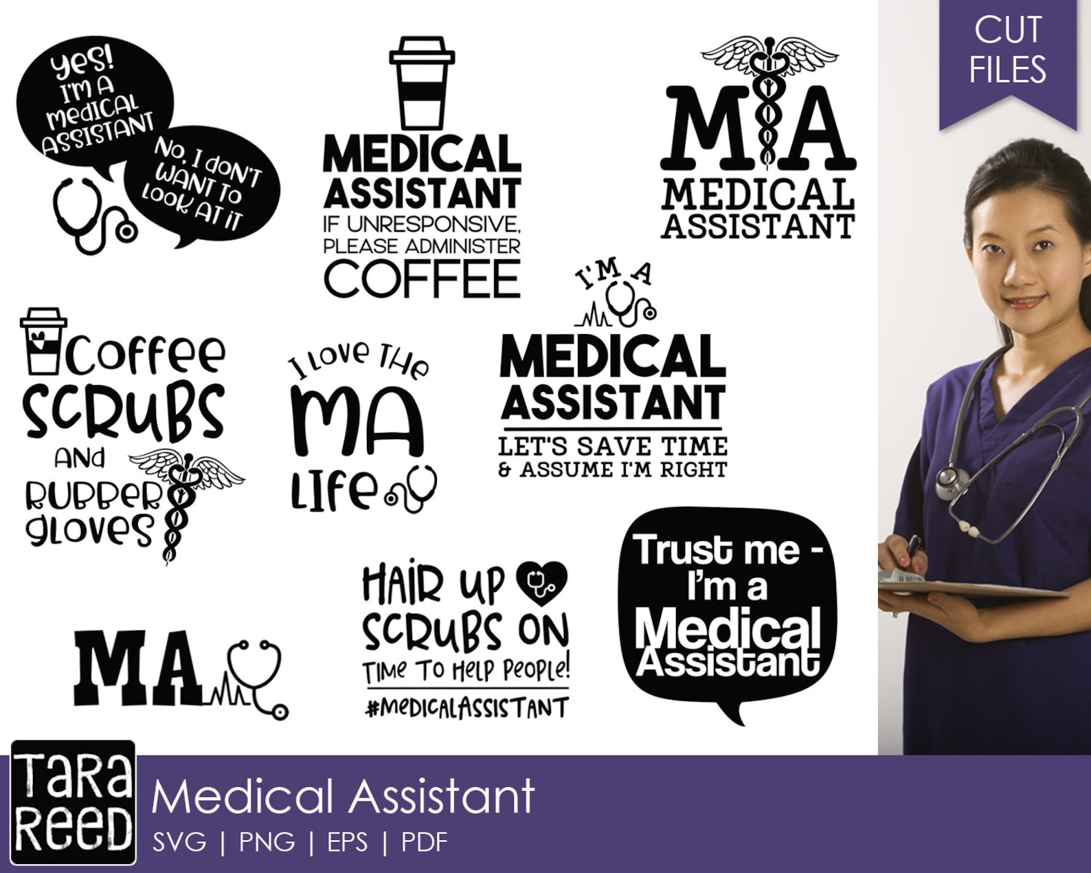 Medical Assistant SVG and Cut Files for Crafters - Etsy