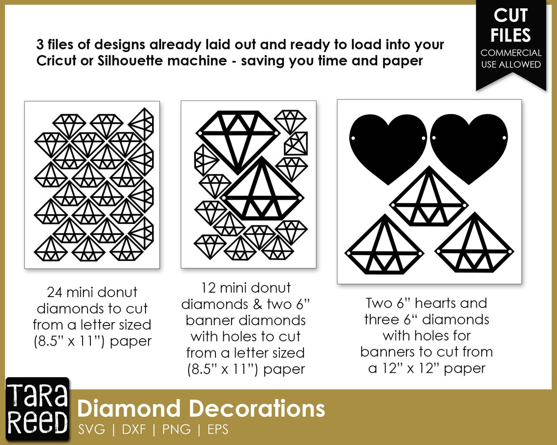 Mini Donut Diamond Engagement Ring SVG Bridal Shower Food | Etsy