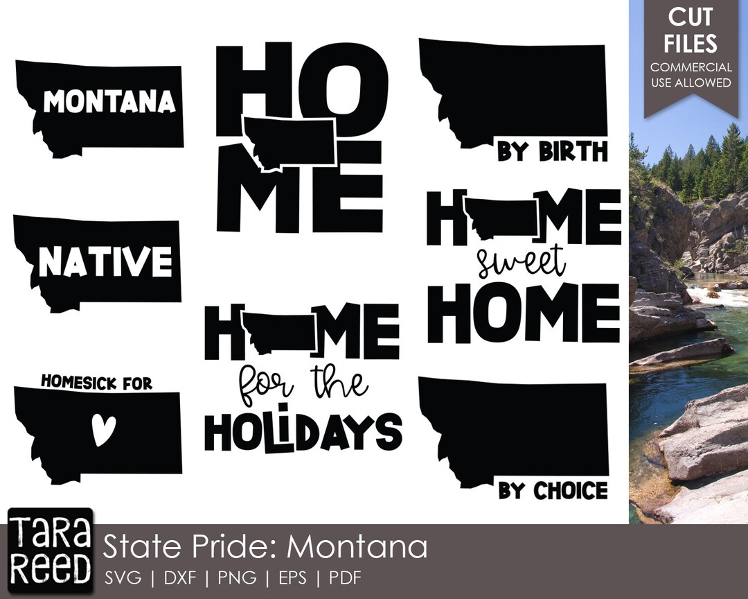 Montana SVG and Cut Files for Crafters - Etsy