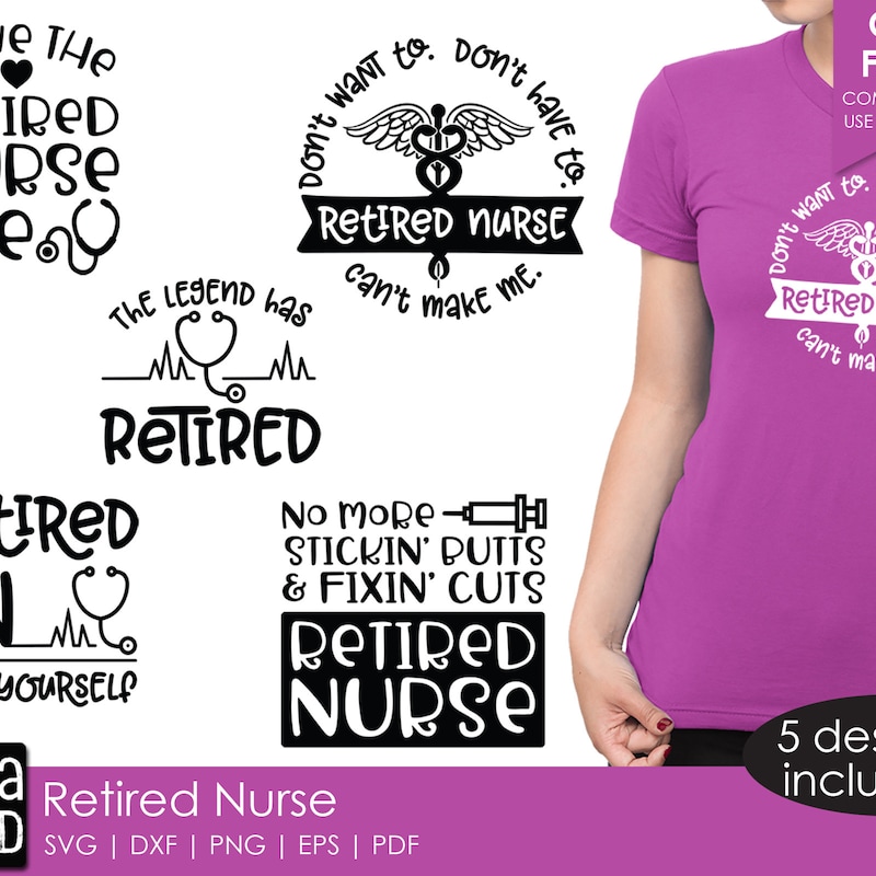 Nurse Retirement Svg - Etsy