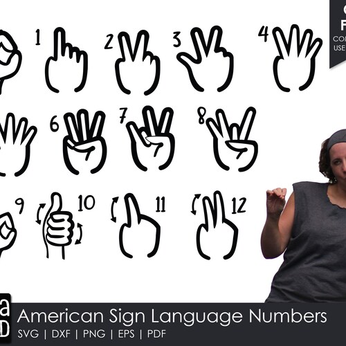 Sign Language Alphabet Sign Language SVG and Cut Files for | Etsy