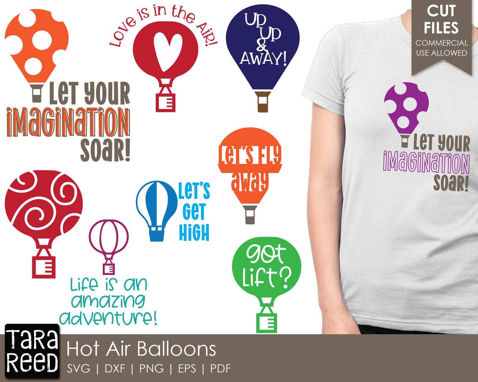 Hot Air Balloon SVG and Cut Files for Crafters | Etsy