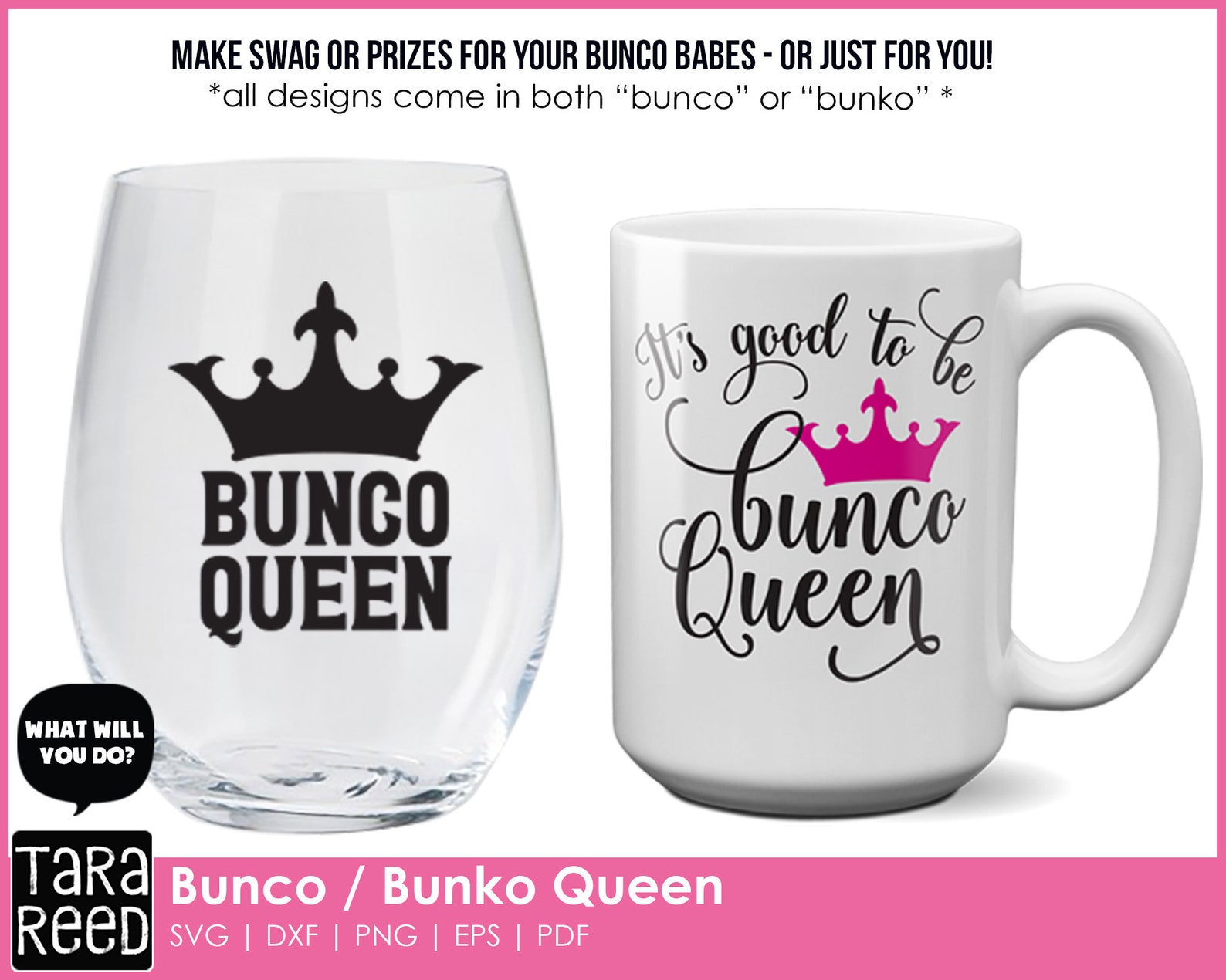 Bunco Queen - Bunco / Bunko SVG and Cut Files for Crafters - Etsy