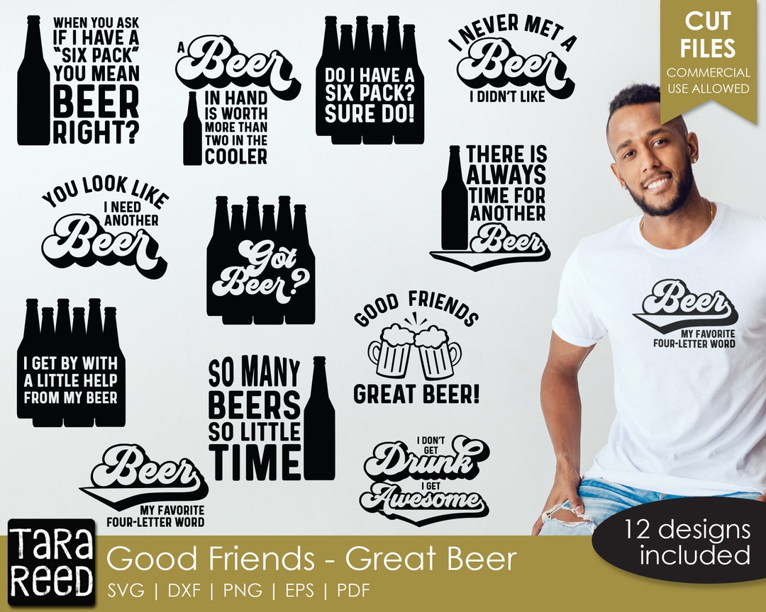 Beer SVG and Cut File Bundle for Crafters - Etsy