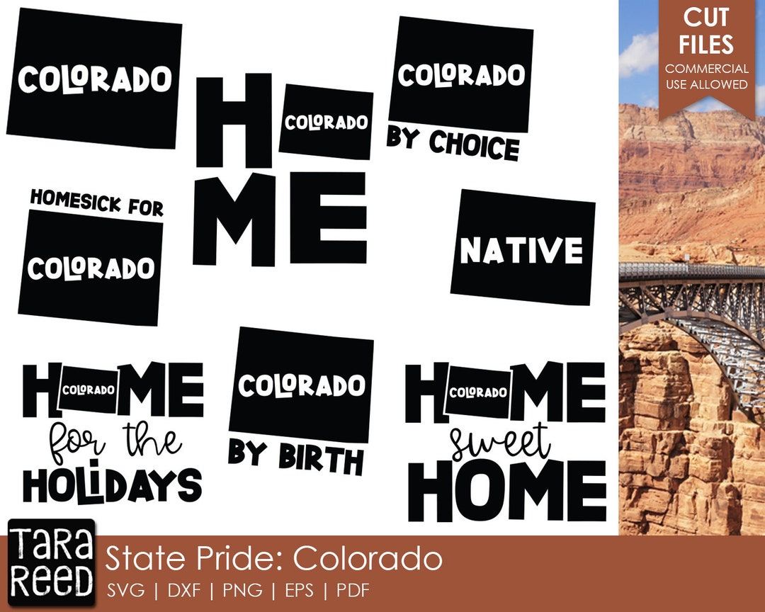 Colorado SVG and Cut Files for Crafters - Etsy