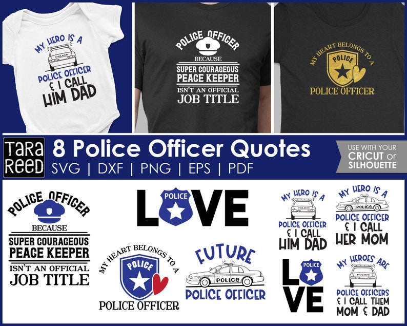 Police Officer SVG and Cut Files for Crafters - Etsy