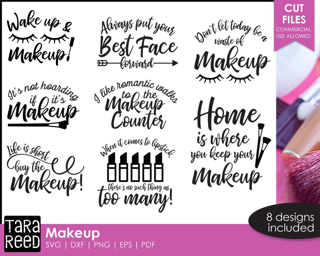 Makeup SVG and Cut Files for Crafters - Etsy