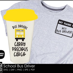 School Bus Driver SVG and Cut Files for Crafters - Etsy