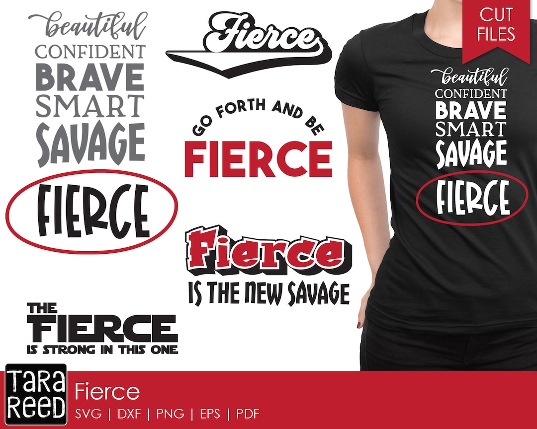 Fierce SVG and Cut Files for Crafters - Etsy