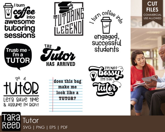 Tutor Teacher SVG and Cut Files for Crafters | Etsy