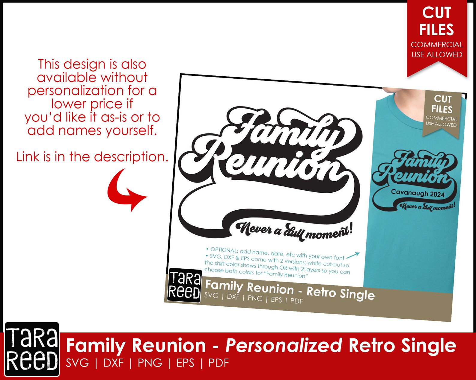 Family Reunion SVG and Cut Files for Crafters Personalized - Etsy